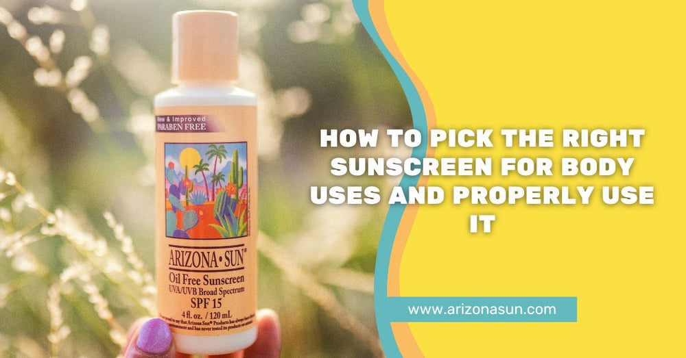 How to Pick the Right Sunscreen For Body Uses and Properly Use it ...