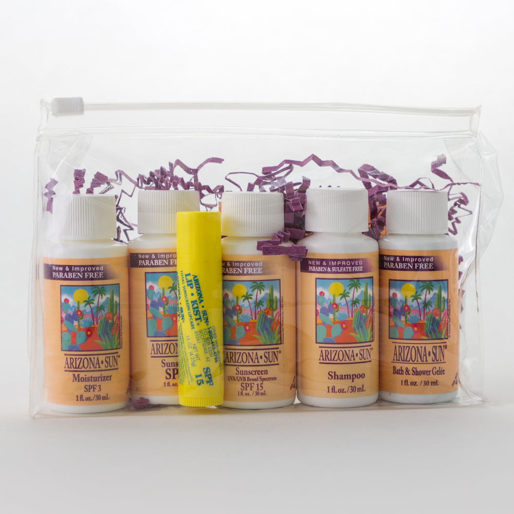 Skin Care Gift Sets - Travel Cosmetic Bag - 5 Skin Care Product Samples ...